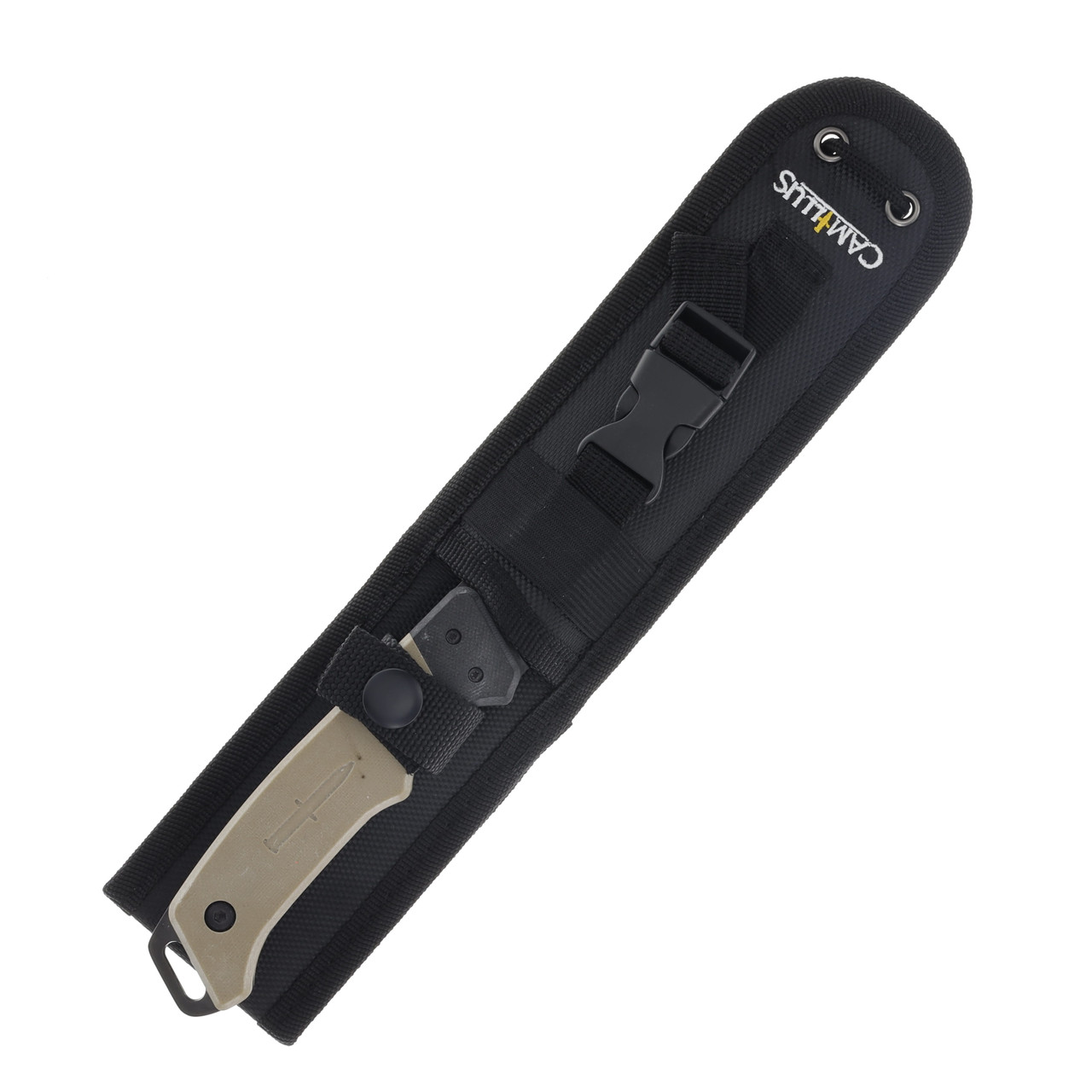 Camillus M26 Fixed Blade Tan G-10 Handle Black Coated 3Cr13 5In. Drop ...