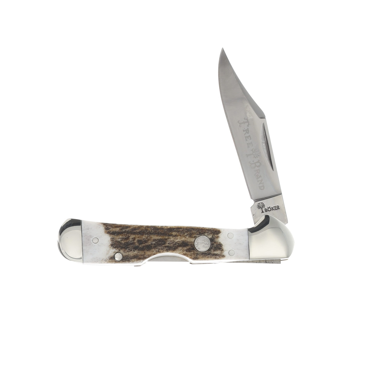 Boker TS 2.0 Copperhead Backlock Stag BK110872 - Smoky Mountain Knife Works