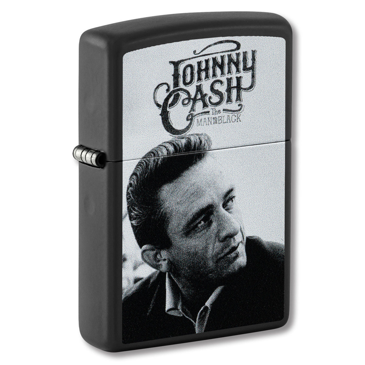 Zippo Lighter Johnny Cash Folsom Prison Concert Black Matte Finish
