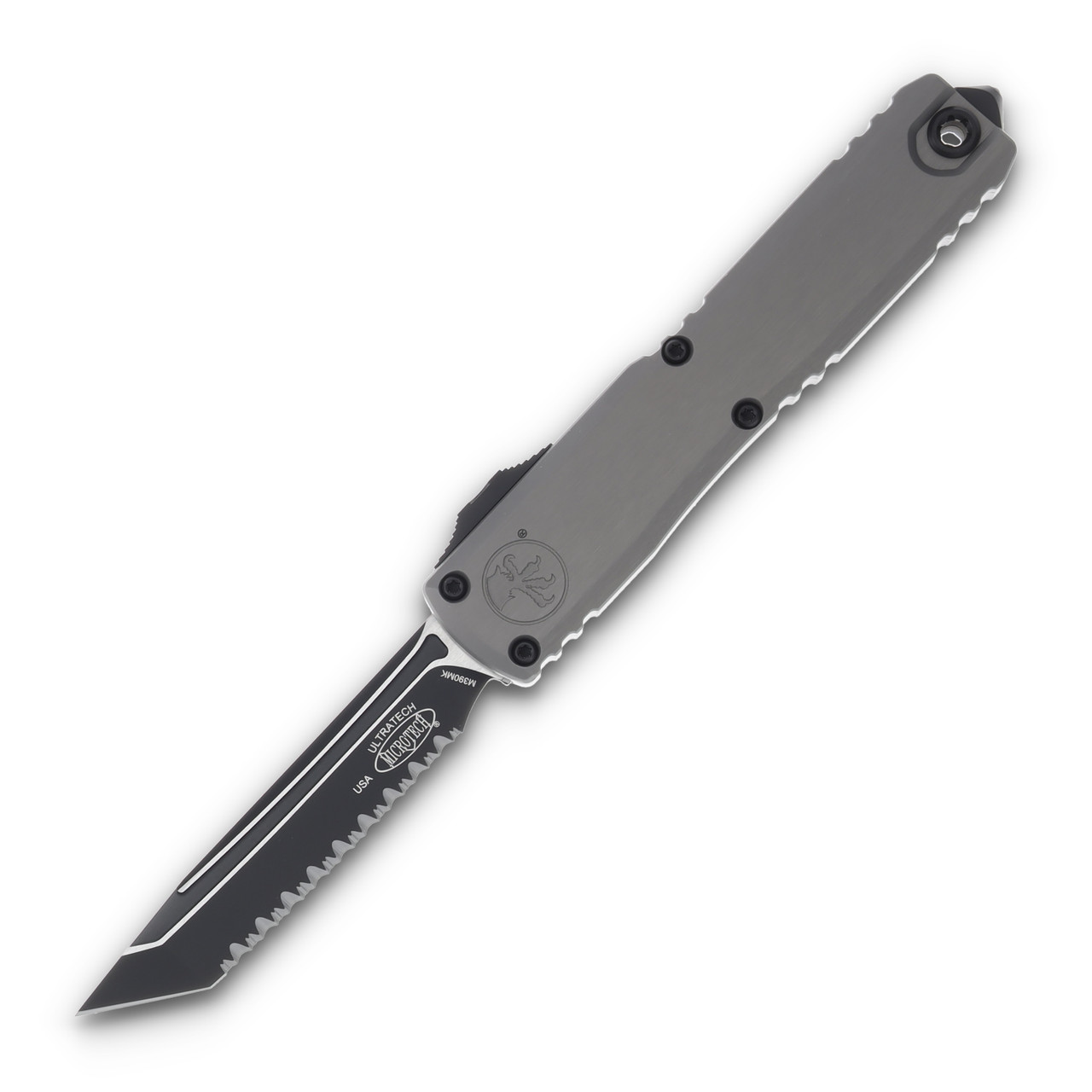 Microtech Ultratech Gen III ZBP Tanto Black Full Serrated NC ...