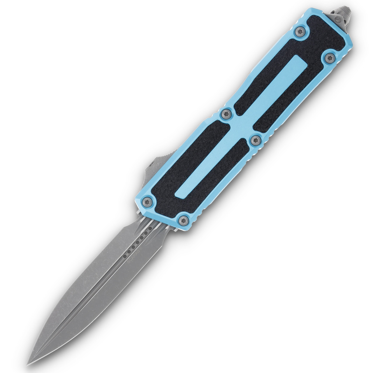 Microtech Scarab II Gen III D/E OTF Knife Turquoise 3.88in Apocalyptic ...