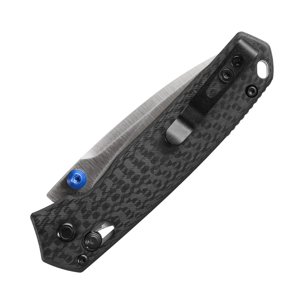 Vosteed Mini Psyop Crossbar Lock Knife Carbon Fiber 2.69in Satin Drop Point