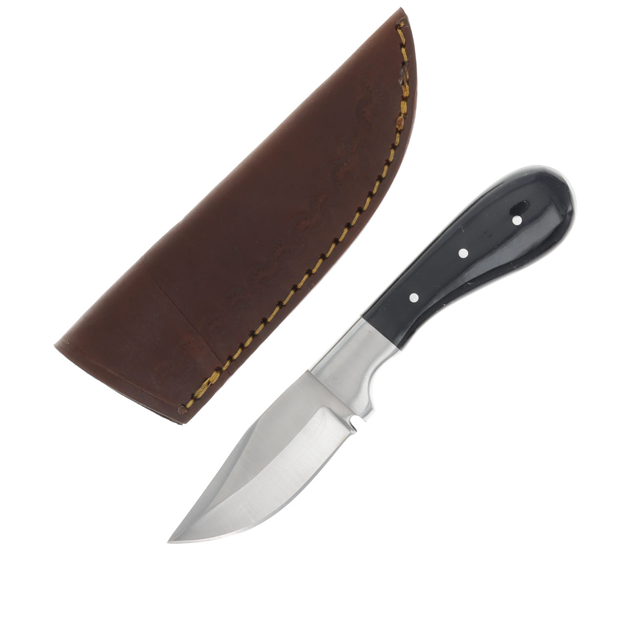 Szco 7 Inch Steel Bolster Fixed Blade Hunting Knife 203539 - Smoky ...