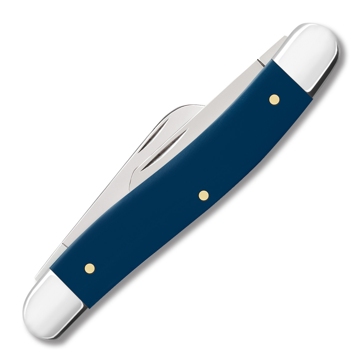 Case XX USMC Blue Smooth Synthetic Medium Stockman Folding Knife ...
