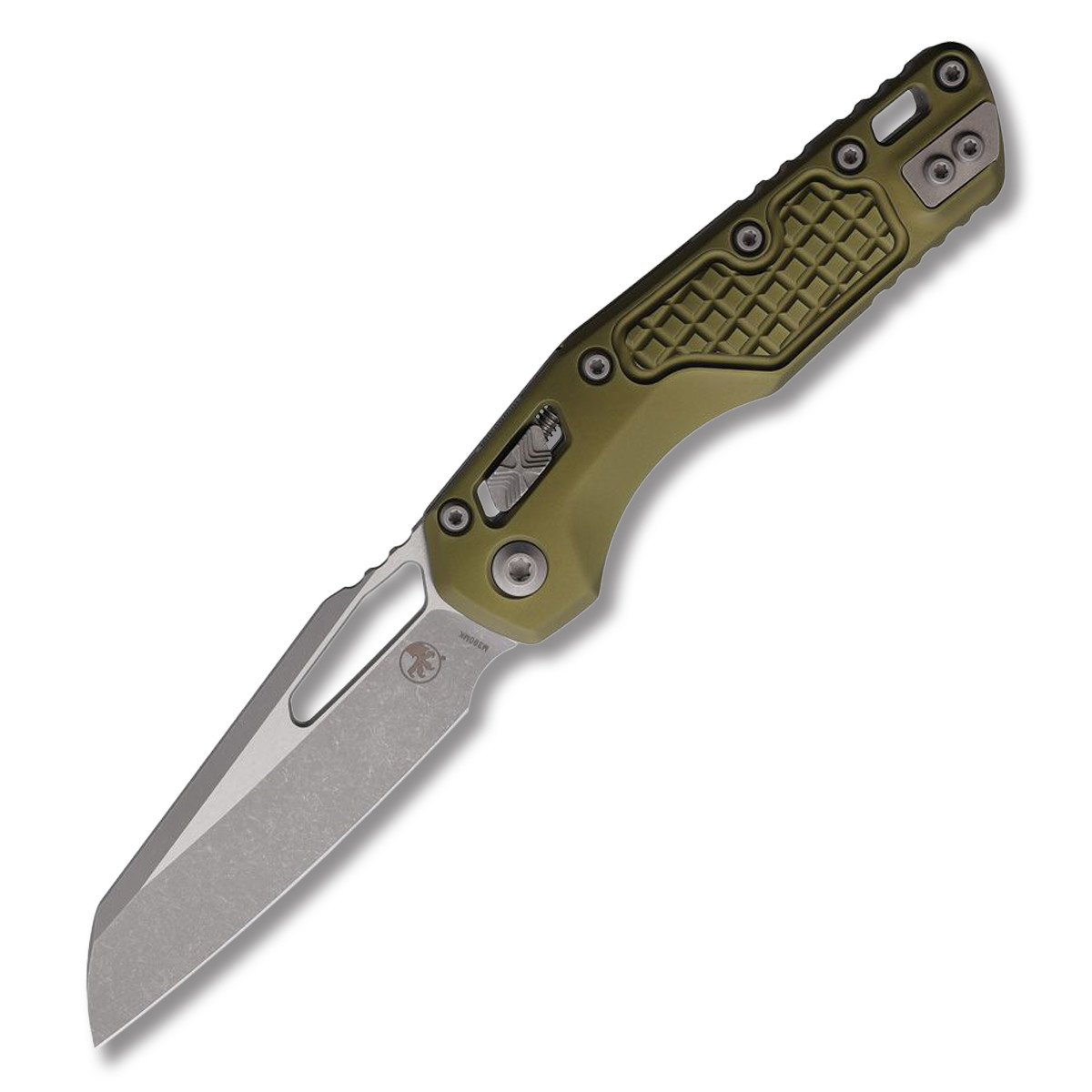 Microtech MSI Ram-Lok Frag OD Green G-10 3.88in Apocalyptic Blade ...