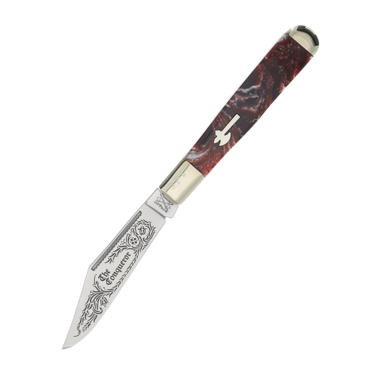 Battle Axe 1-Blade Folding Hunter- Ruby - Micapearl 1-of-6 CCBA7100 ...