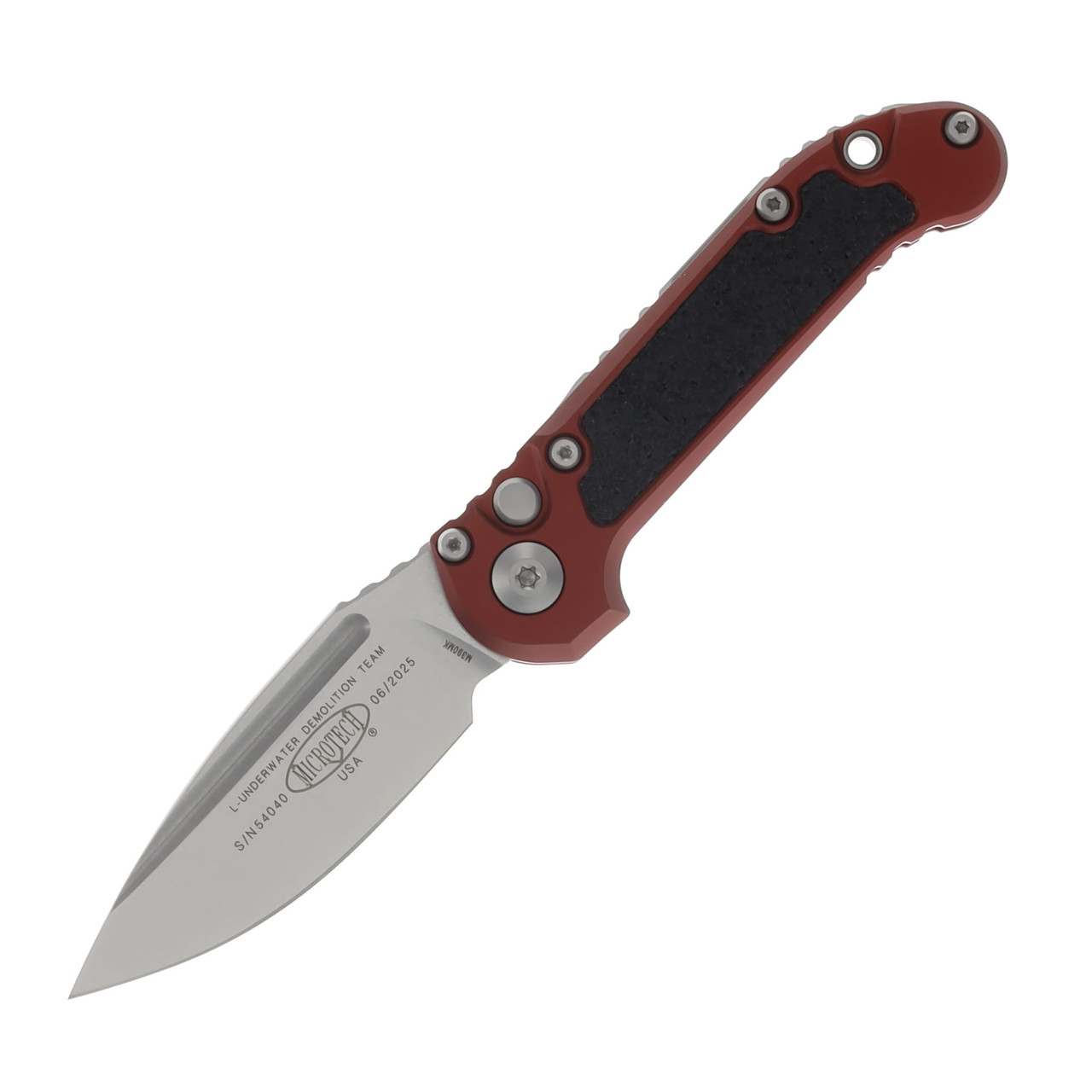 Microtech LUDT Gen III S/E Stonewash Standard Merlot AUMT113510MR ...