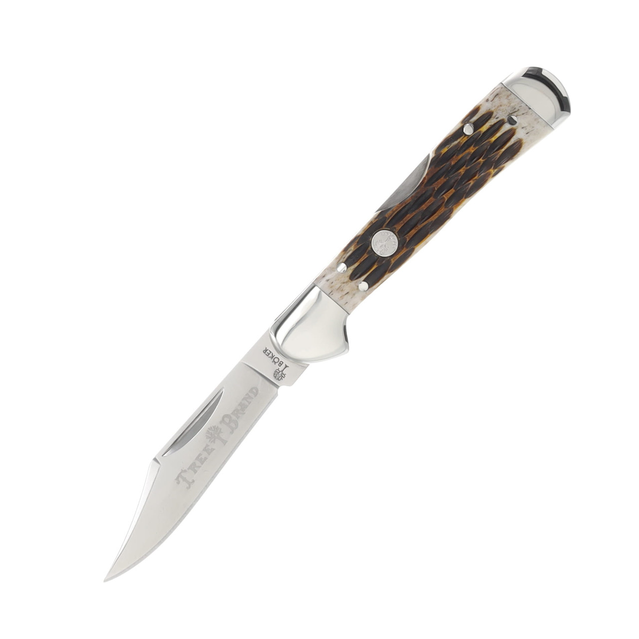 Boker Traditional Series 2.0 Copperhead Backlock Amber Jigged Bone ...