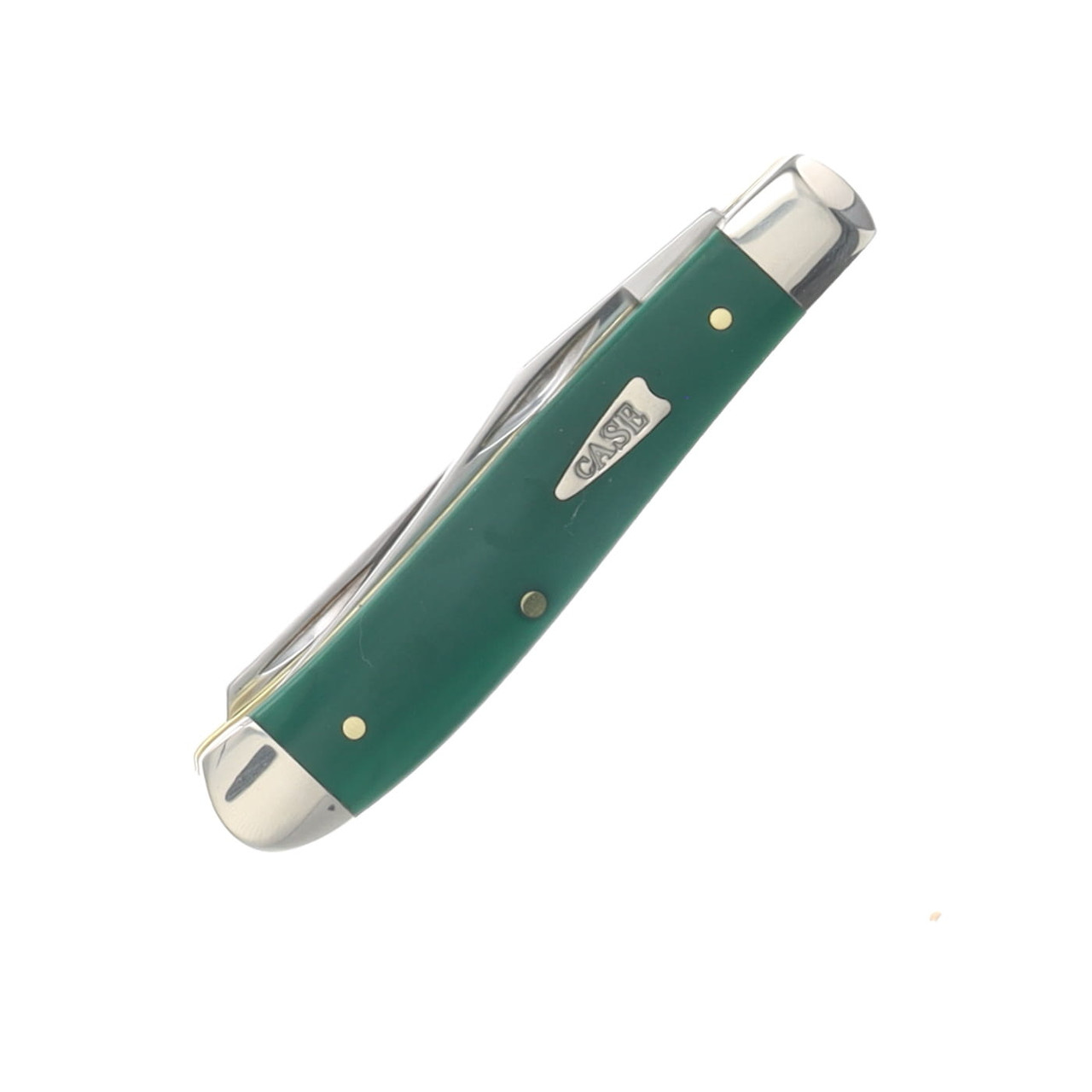 Case XX Spruce Green Smooth Synthetic Mini Trapper Folding Knife ...