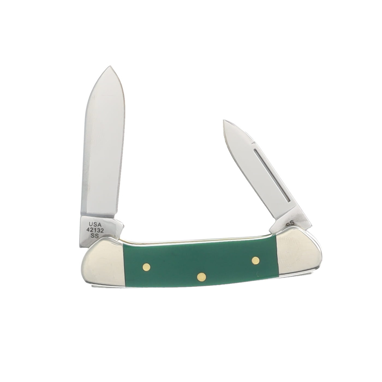 Case XX Spruce Green Smooth Synthetic Baby Butterbean Folding Knife ...