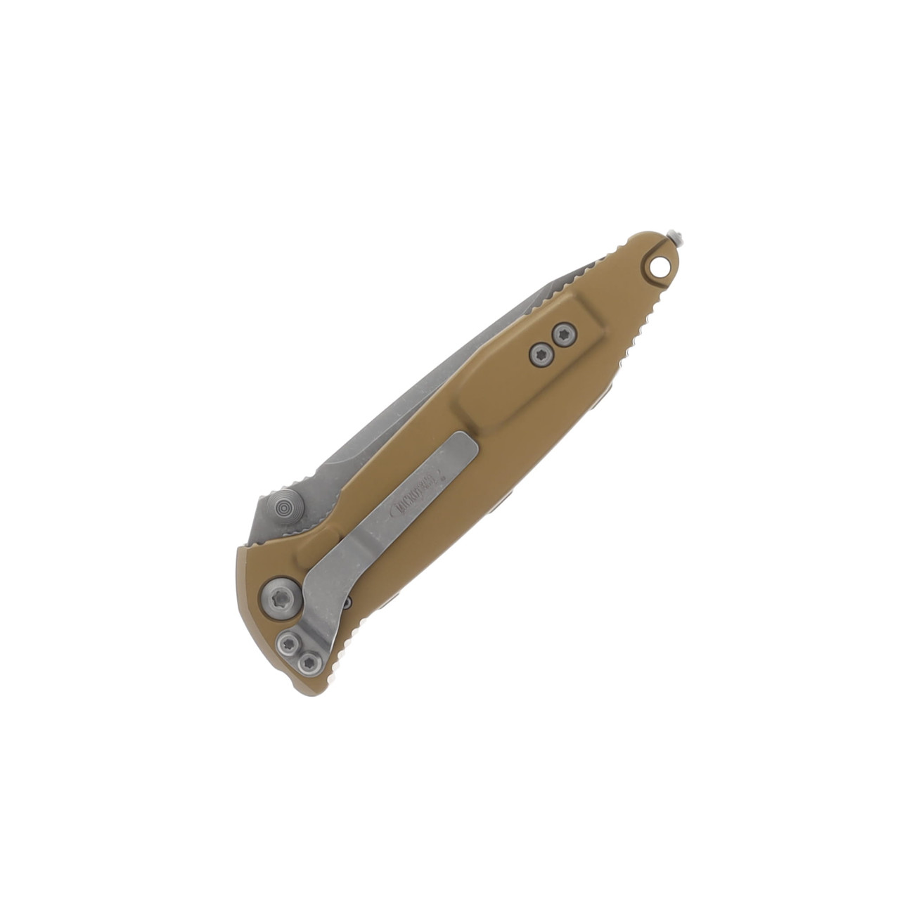 Microtech Socom Elite T-E Apocalyptic Standard Tan Folding Knife 3.98In ...