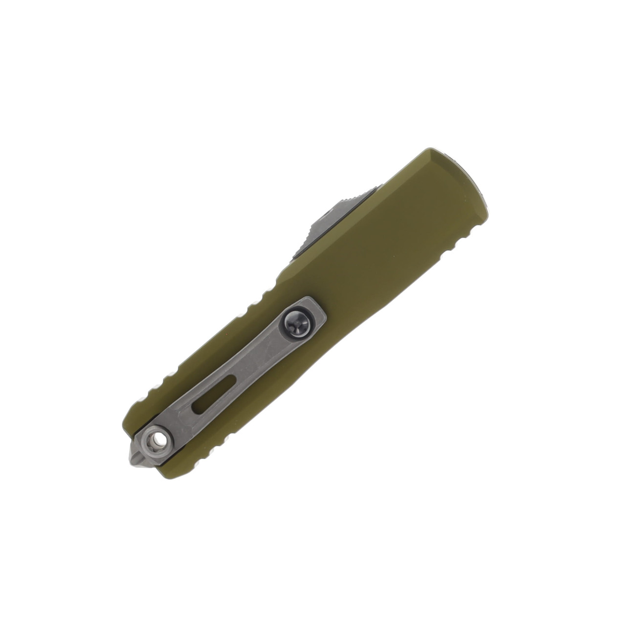 Microtech UTX-85 GEN III D-E Apocalyptic Part Serrate OD Green 3.11In ...