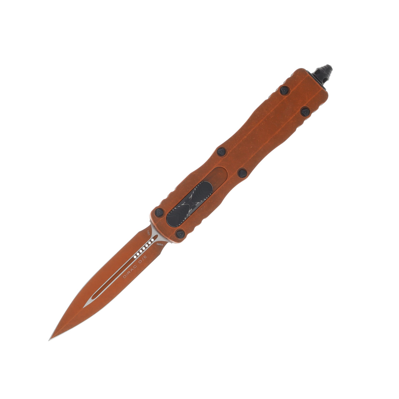 Microtech Dirac OTF Auto D-E Standard Weathered Orange 3in Dagger ...