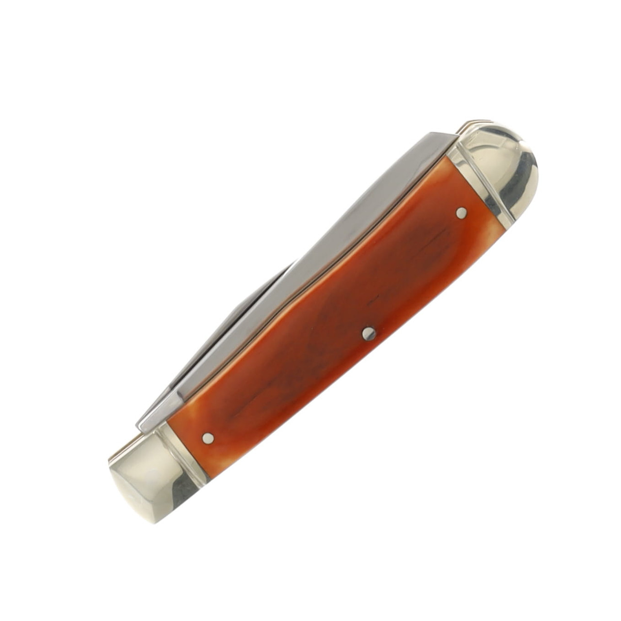 Old Forge Trapper 2 Bld. Burnt Orange Smooth Bone D2 Blade Steel ...