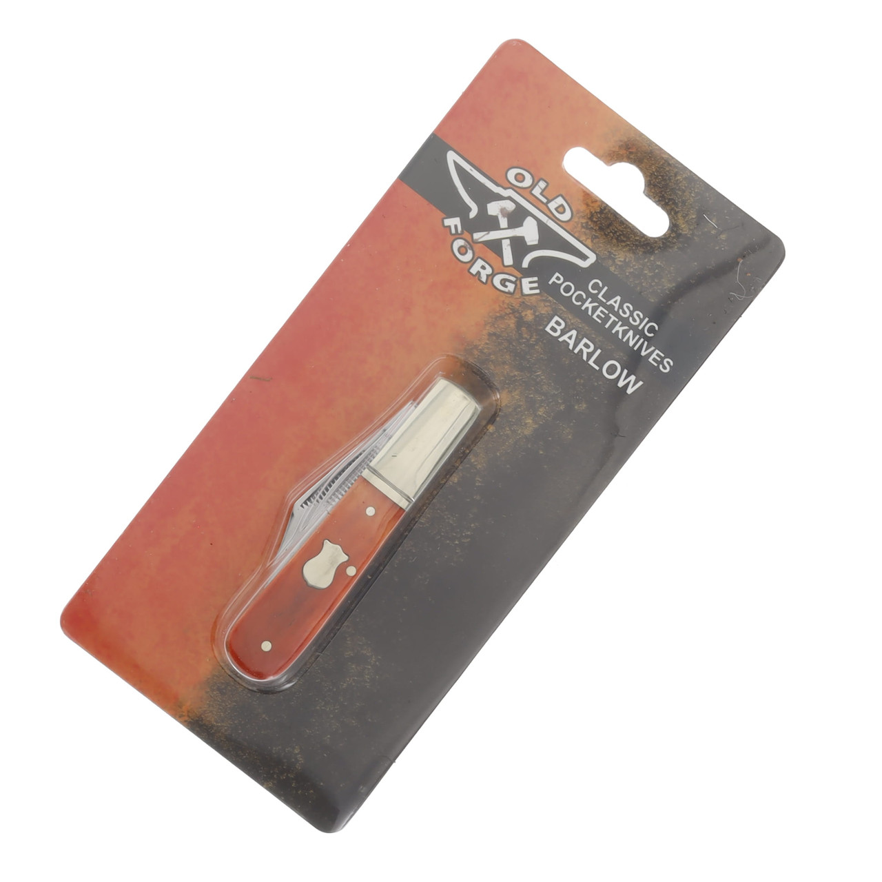 Old Forge Barlow 2-Bld. Burnt Orange Smooth Bone D2 Blade Steel ...