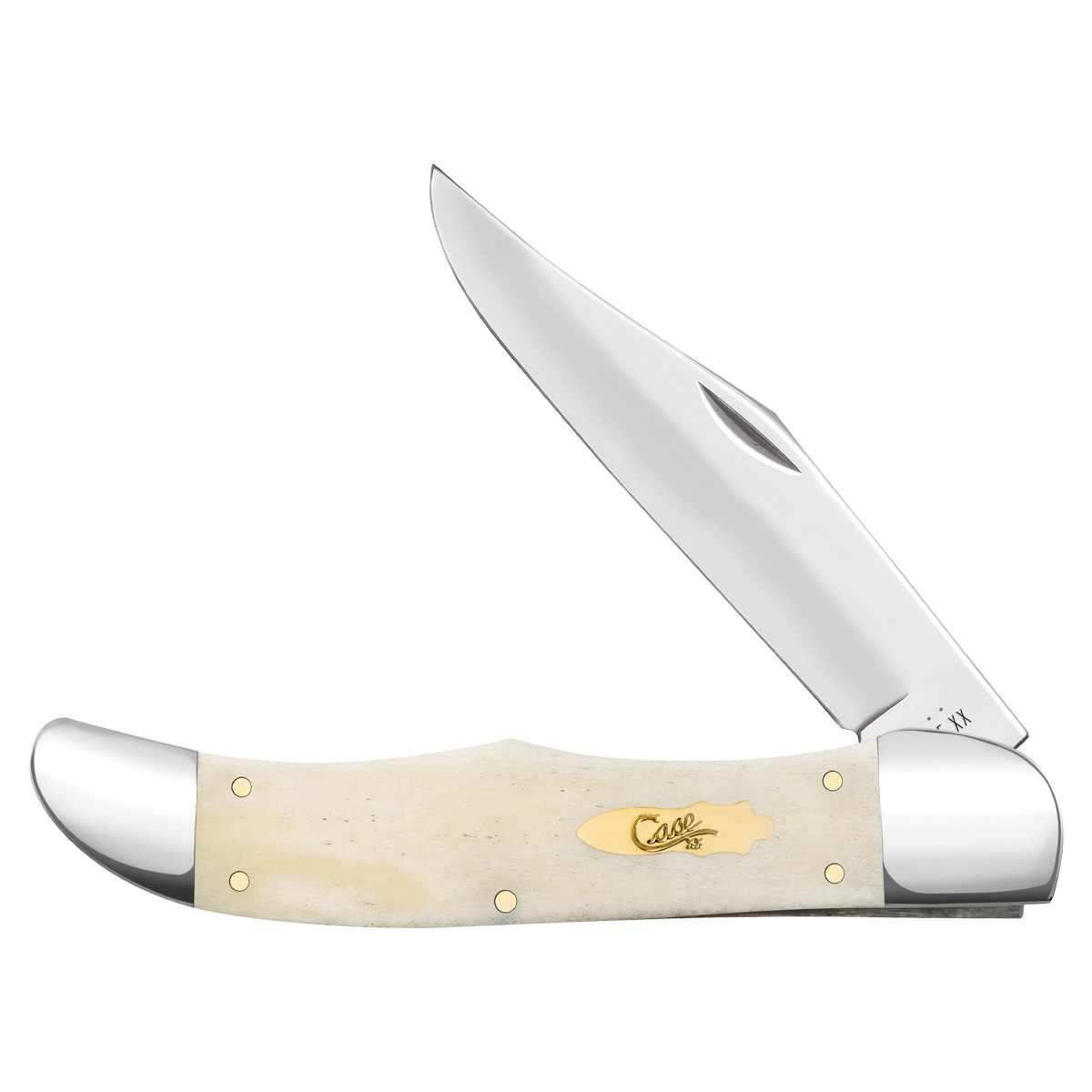 Case XX Natural Smooth Bone Large Folding Hunter Folding Knife CA11024 ...