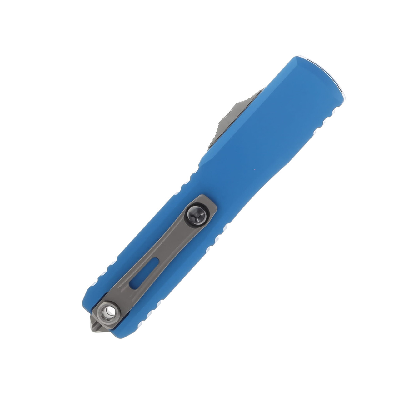 MICROTECH ULTRATECH GEN IV OTF AUTO STANDARD BLUE HANDLE D/E STONEWASH ...