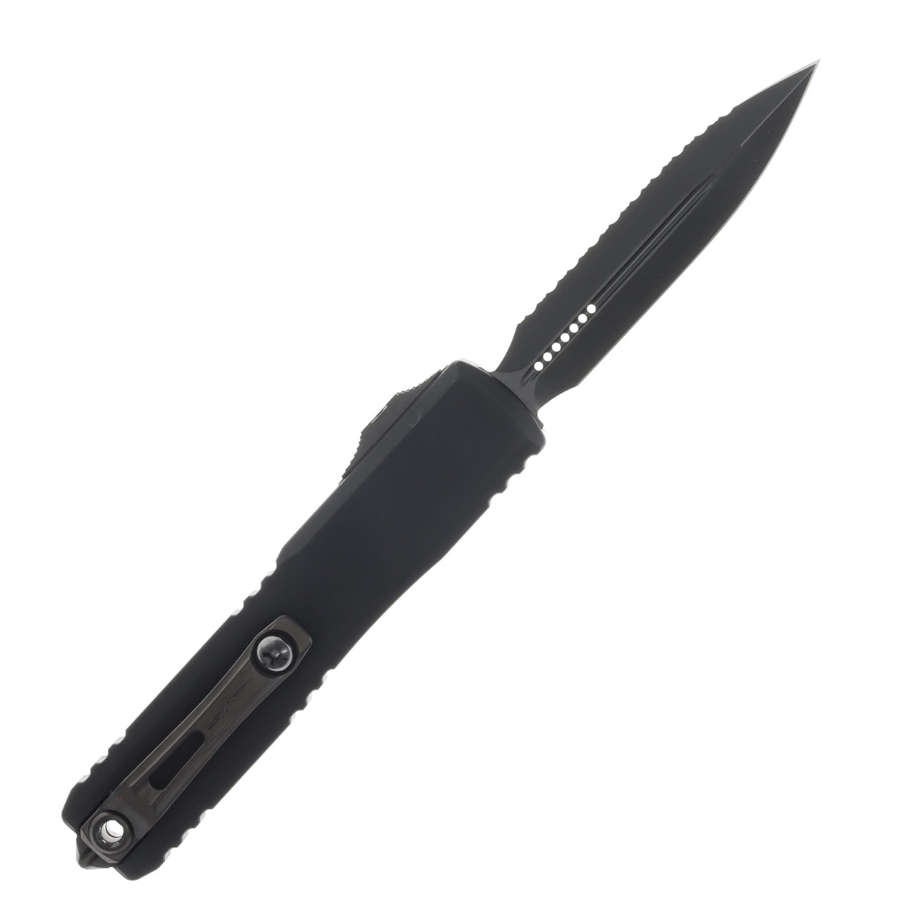 Microtech Ultratech ZBP OTF Auto D-E Shadow DLC Full Serrated DLC ...