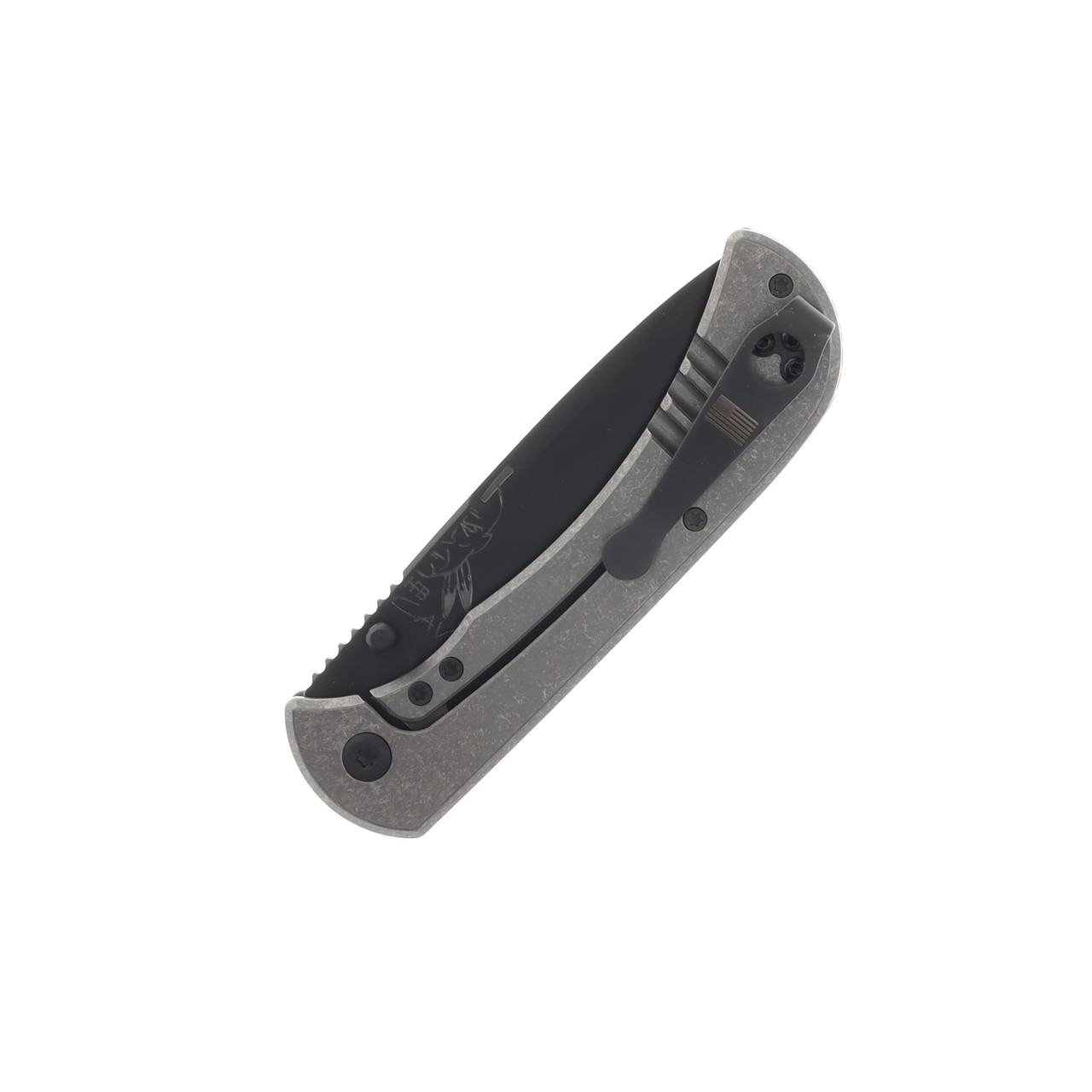 Half Face Blades Cav Folder - OD Green G10, Armor Black Cerakote Blade ...