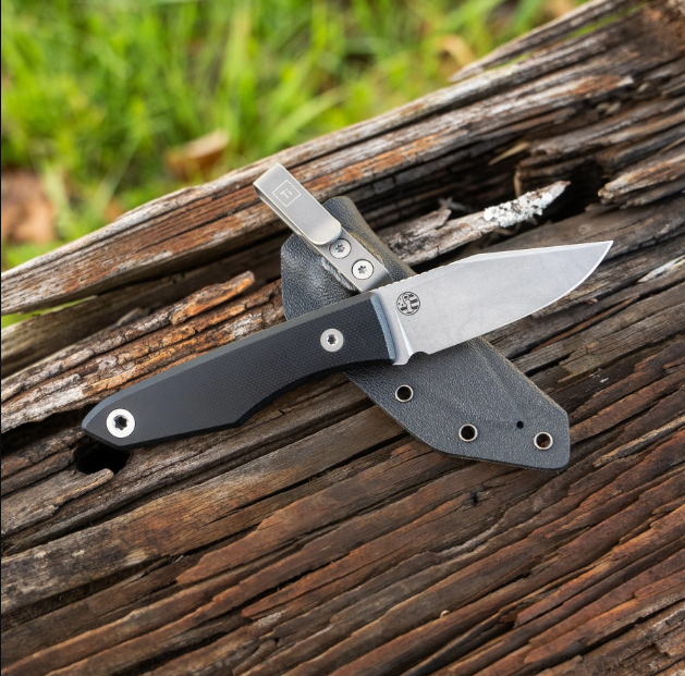 Big I Design USA Lookout G-10 2.2in. Plain Satin MagnaCut Drop Point