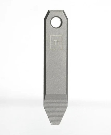Big I Design Mini Titanium Pry Bar Stonewashed BIGI31 - Smoky Mountain ...