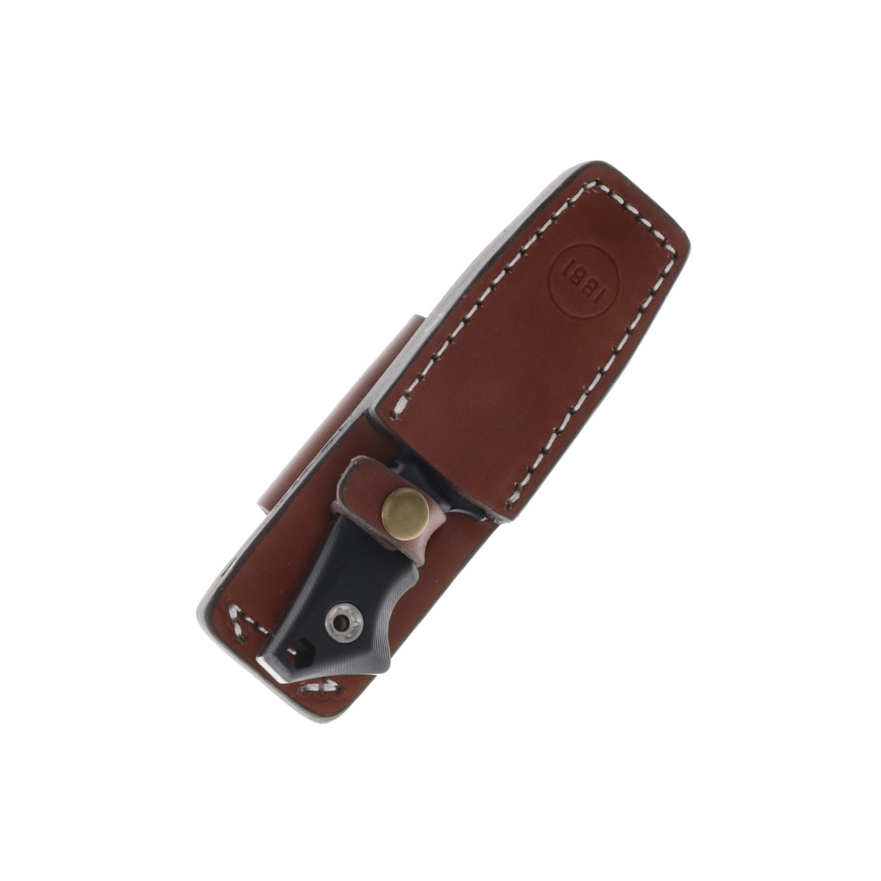 Main Street Knives Micro Tanto Fixed Knife 2.3in Plain Black Tanto