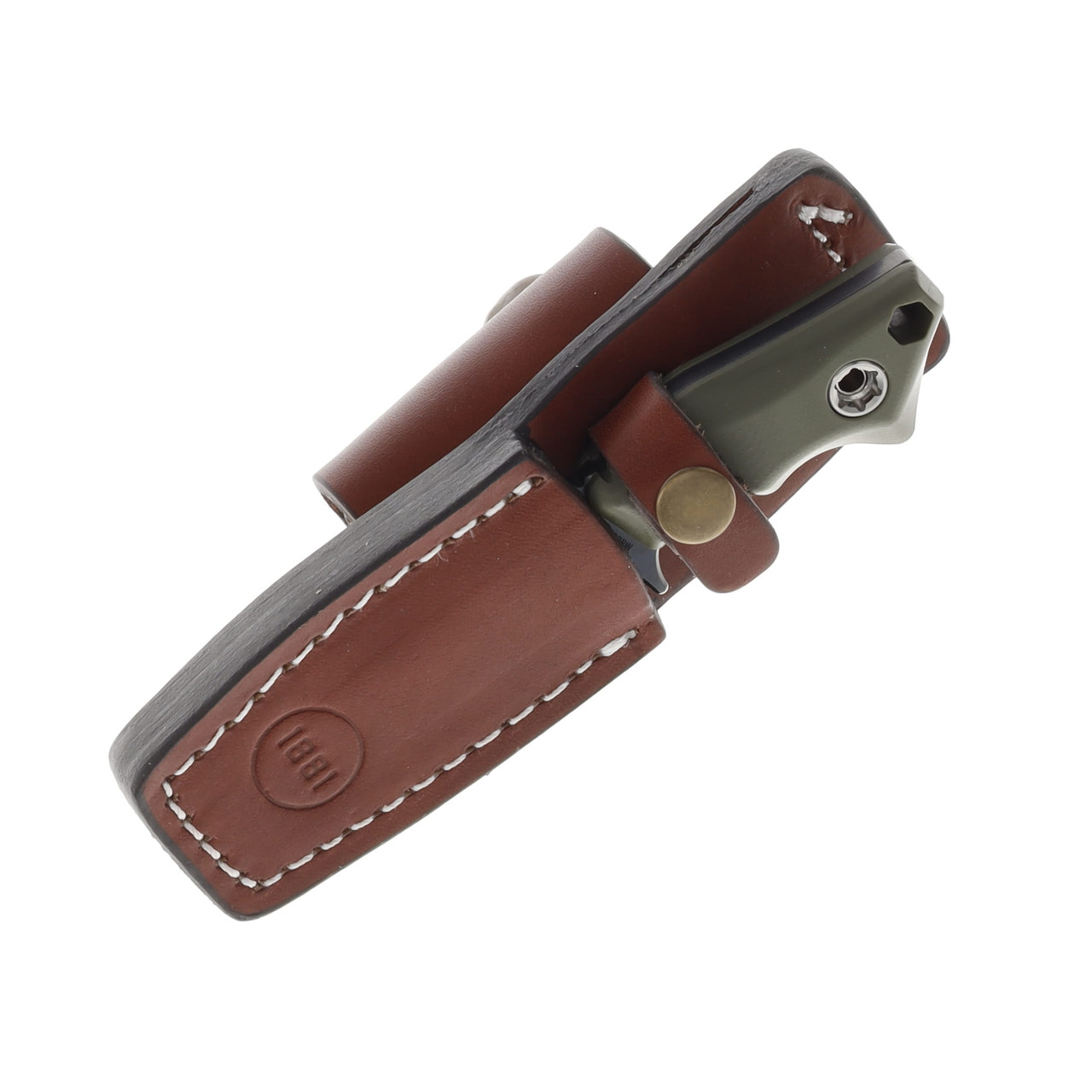 Main Street Knives Micro Tanto OD Green 2.3in Plain Black Tanto