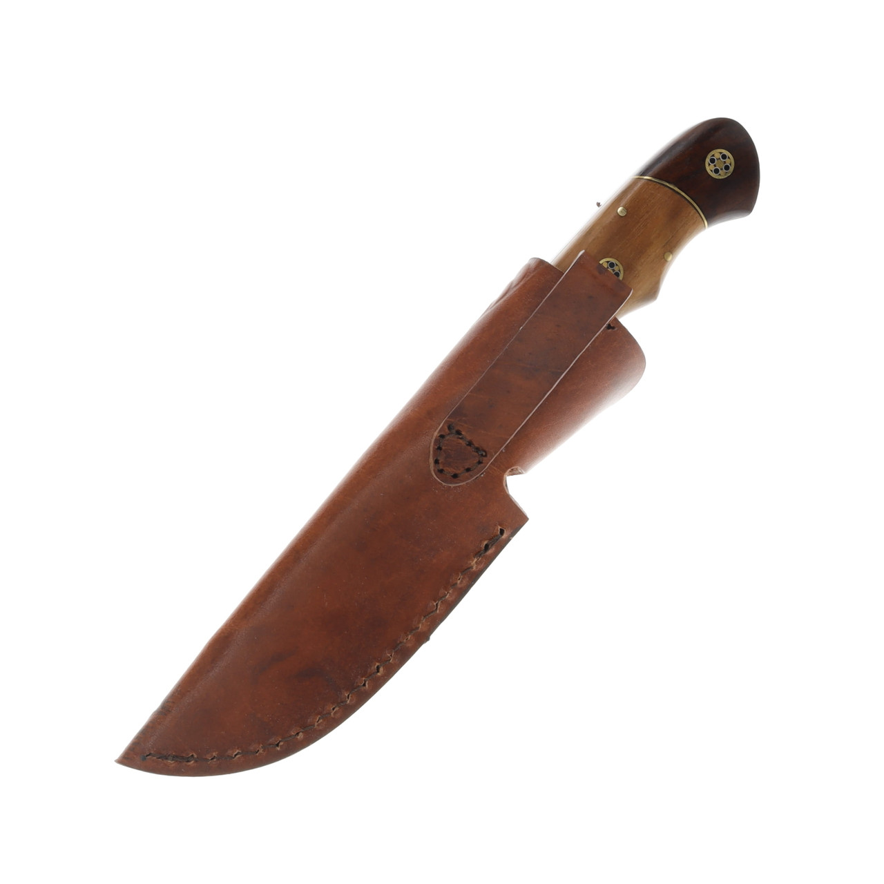 Valley Forge Damascus Fixed Blade Wood Handle VFD204OWWW - Smoky ...