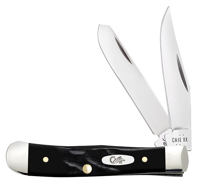 Case XX Jigged Rough Black Synthetic Tiny Trapper Folding Knife CA18241 ...