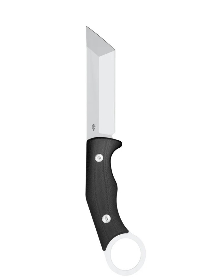 Daily Carry Co Garuda Fixed Blade Knife 14C28N Tanto/Black G-10 DCGARD1 ...