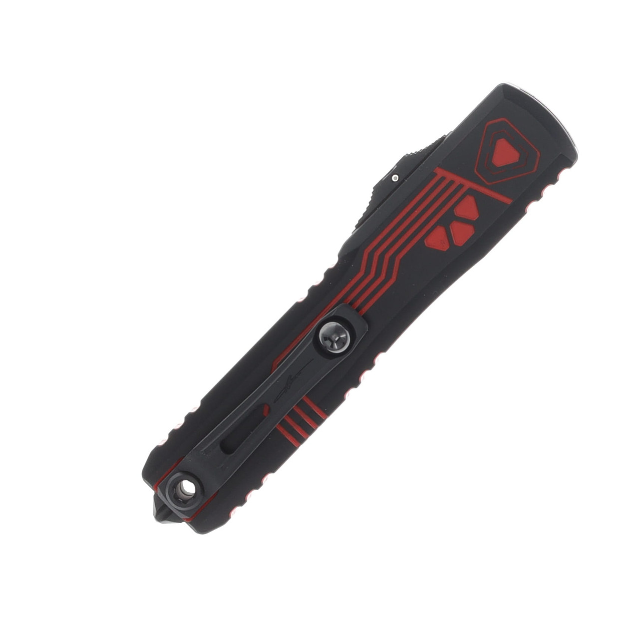 Microtech Ultratech Gen IV OTF Auto Signature Series Red-Black Standard ...
