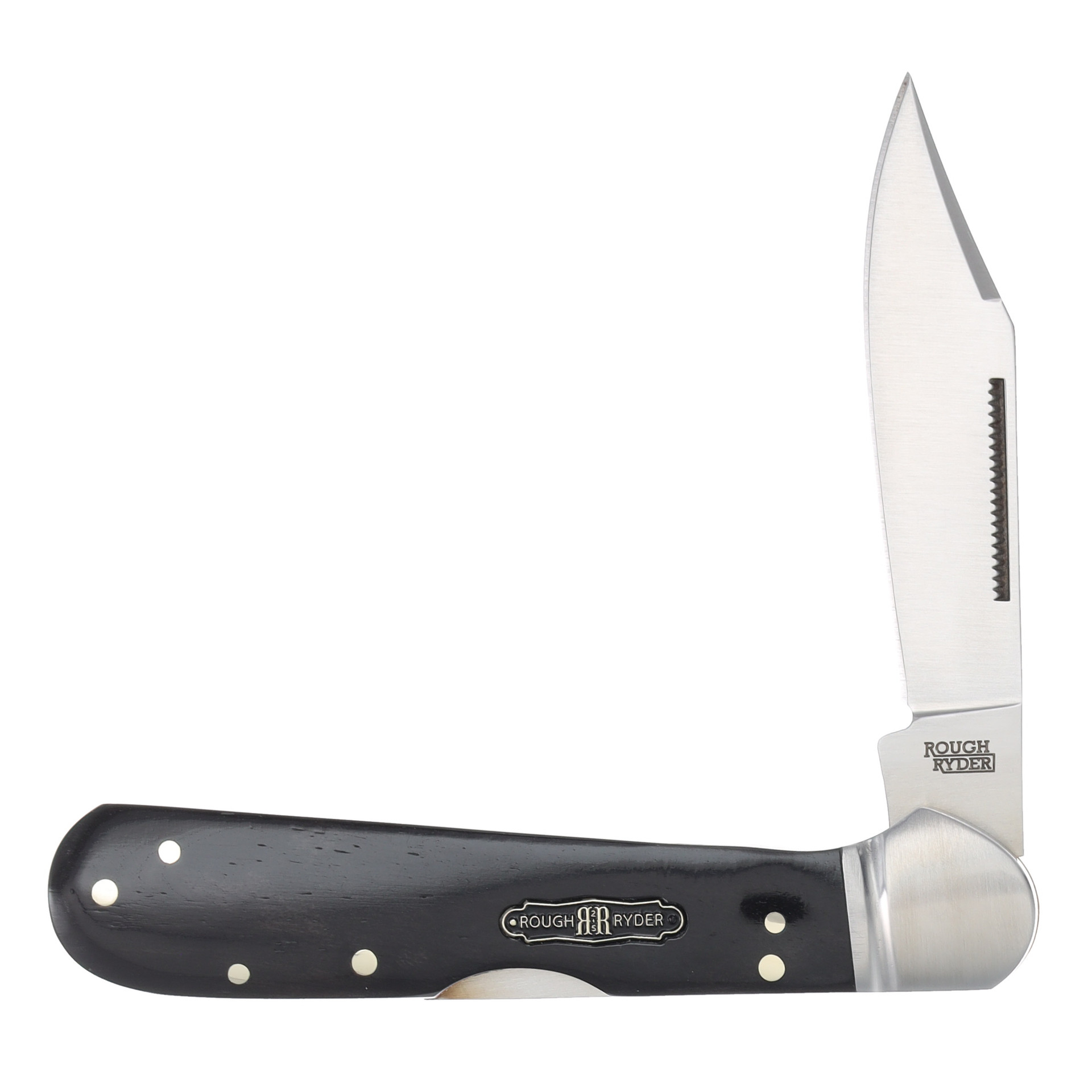 Rough Ryder Black Reserve Smooth Bone Copperhead Lockback RR2563 ...