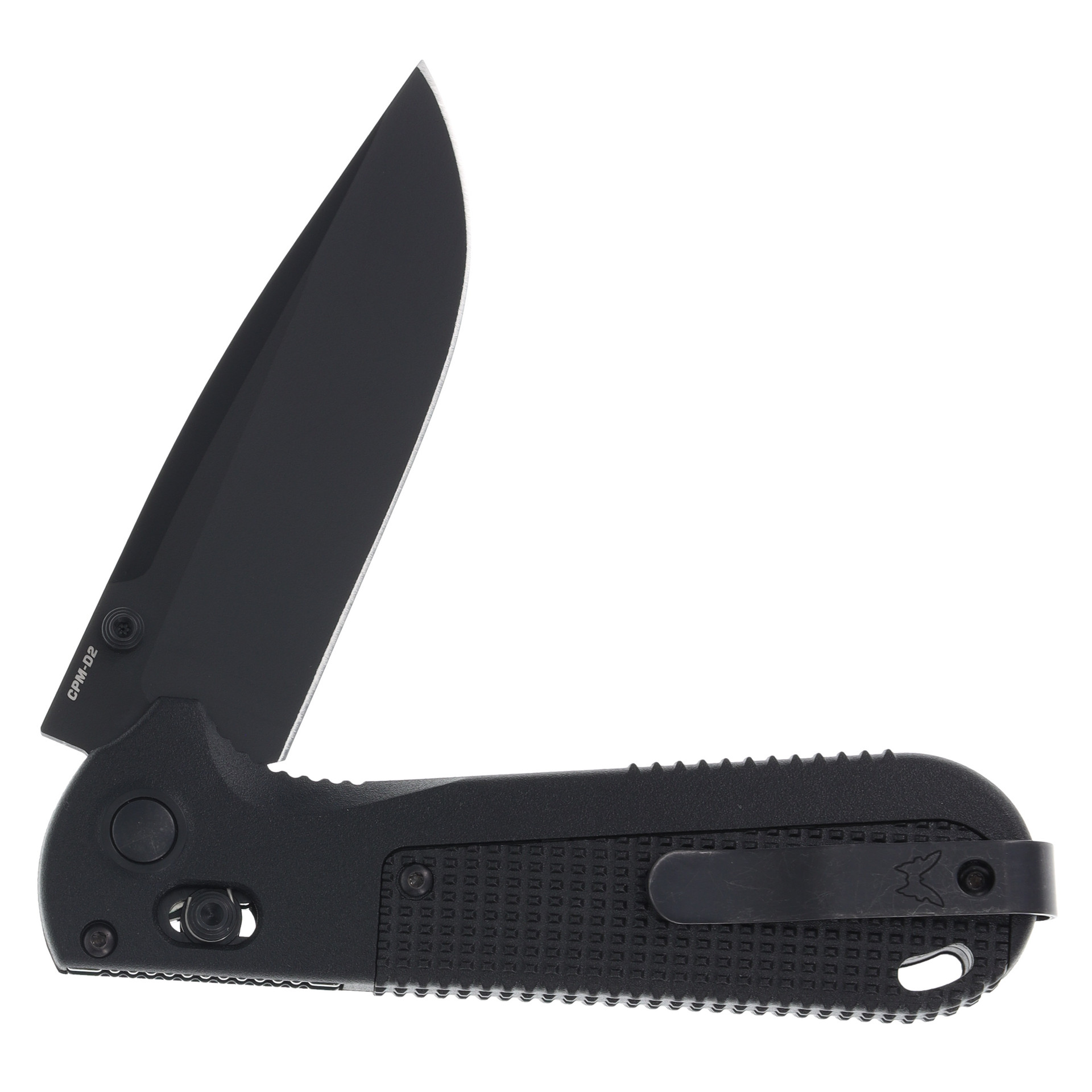 Benchmade Redoubt 3.55in Black CPM-D2 Plain Edge - Smoky Mountain Knife ...