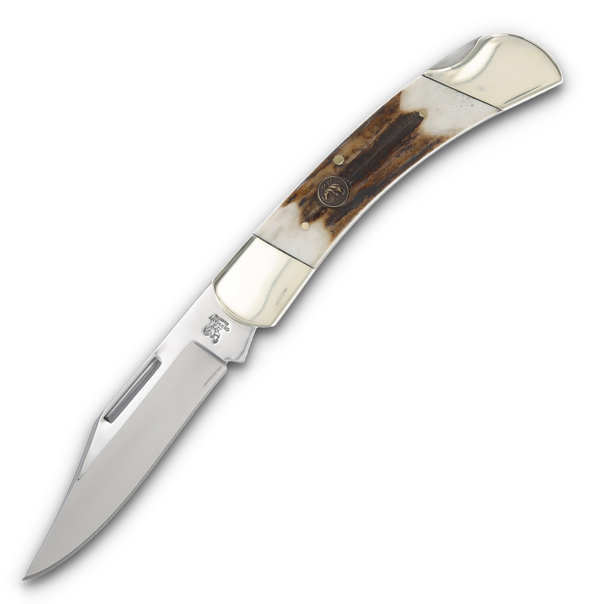 Hen & Rooster Large Lockback Deer Stag - Smoky Mountain Knife Works
