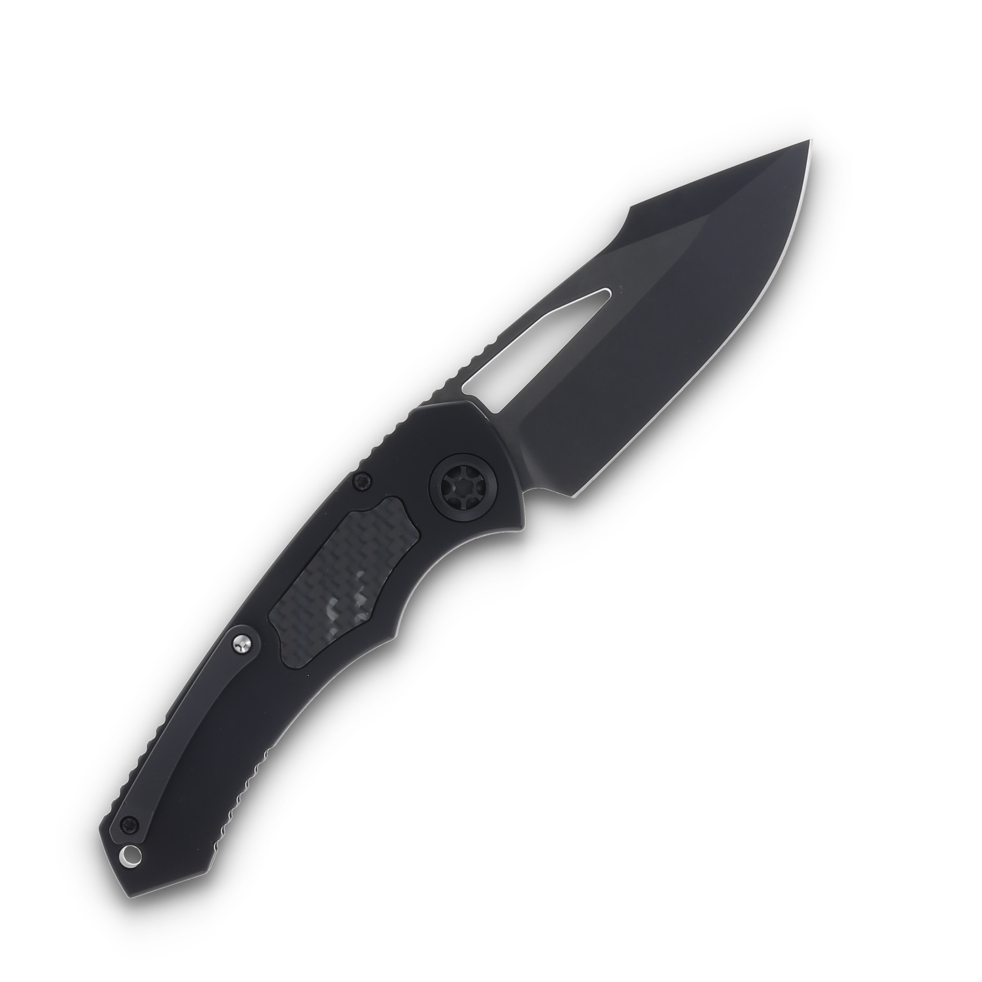 Heretic Pariah Manual Folding Knife DLC Standard/Tactical Glow Carbon ...