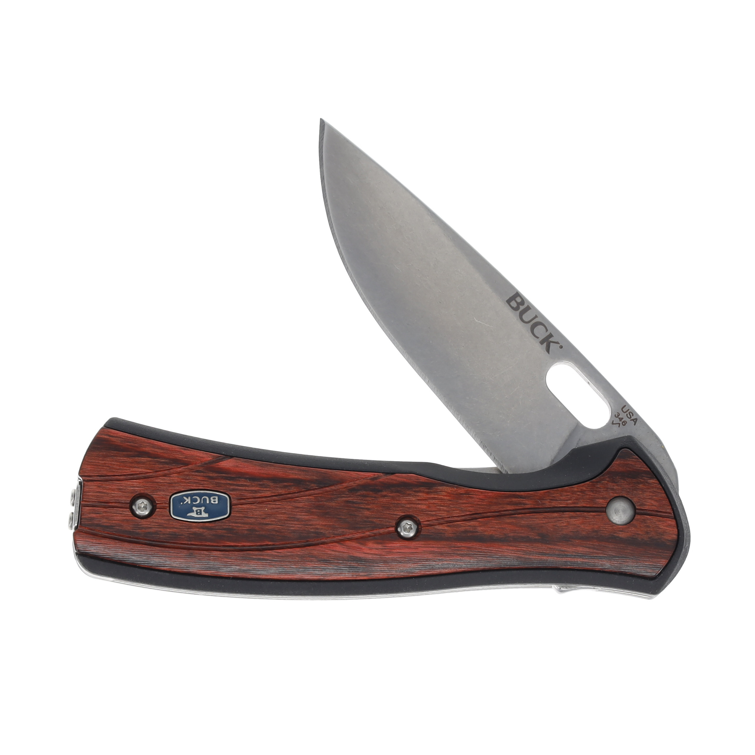 Buck 346 Vantage Linerlock Folding Knife (Large, Rosewood) BU7837 ...