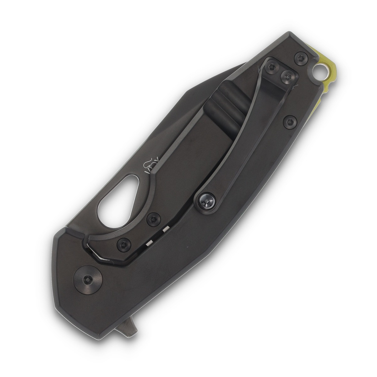 Fox Knives SMKW Exclusive Yaru Folding Knife Vanax/Toxic Storm FatCarbon