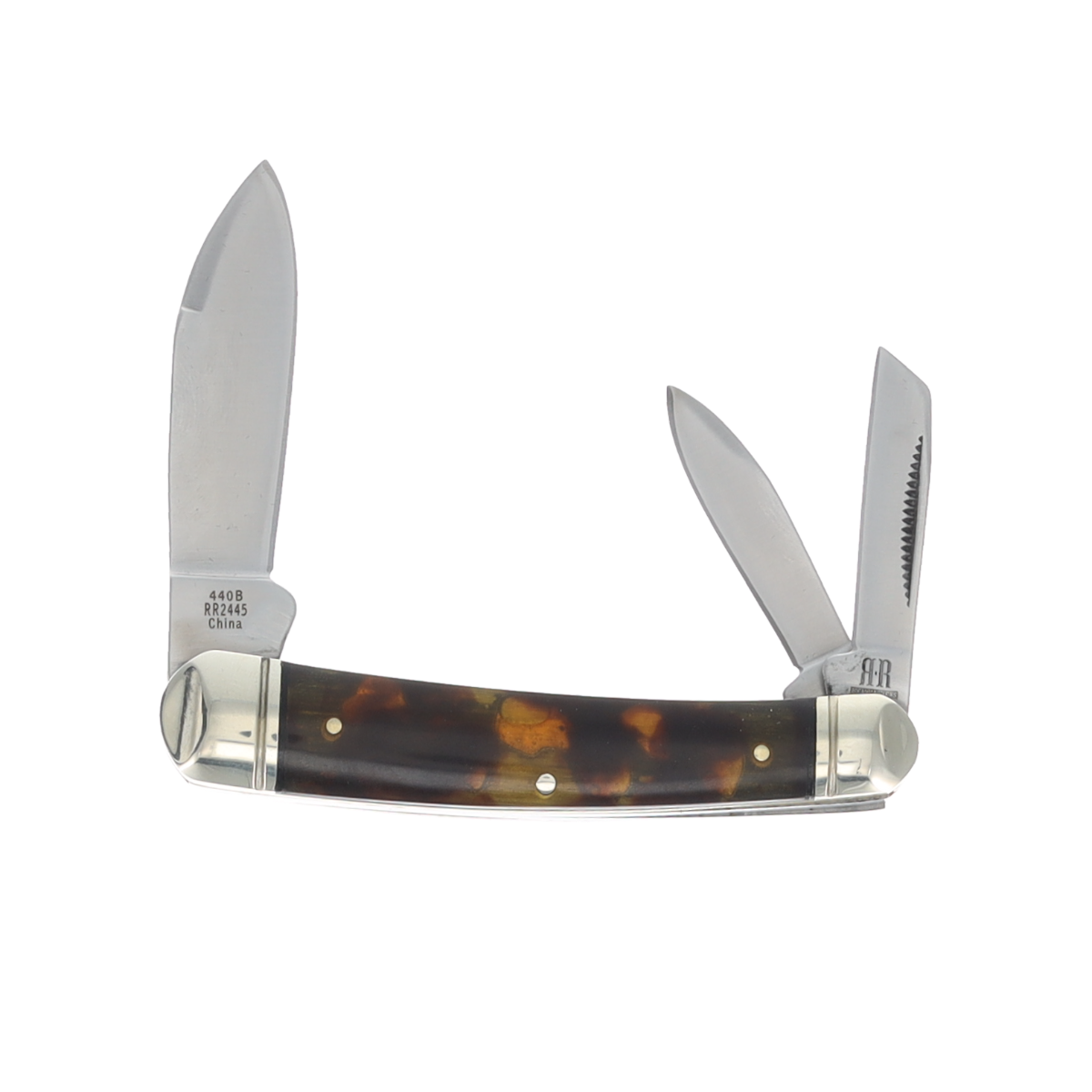 Rough Ryder Tortoise Shell Sleeveboard Whittler Folding Knife RR2445 ...