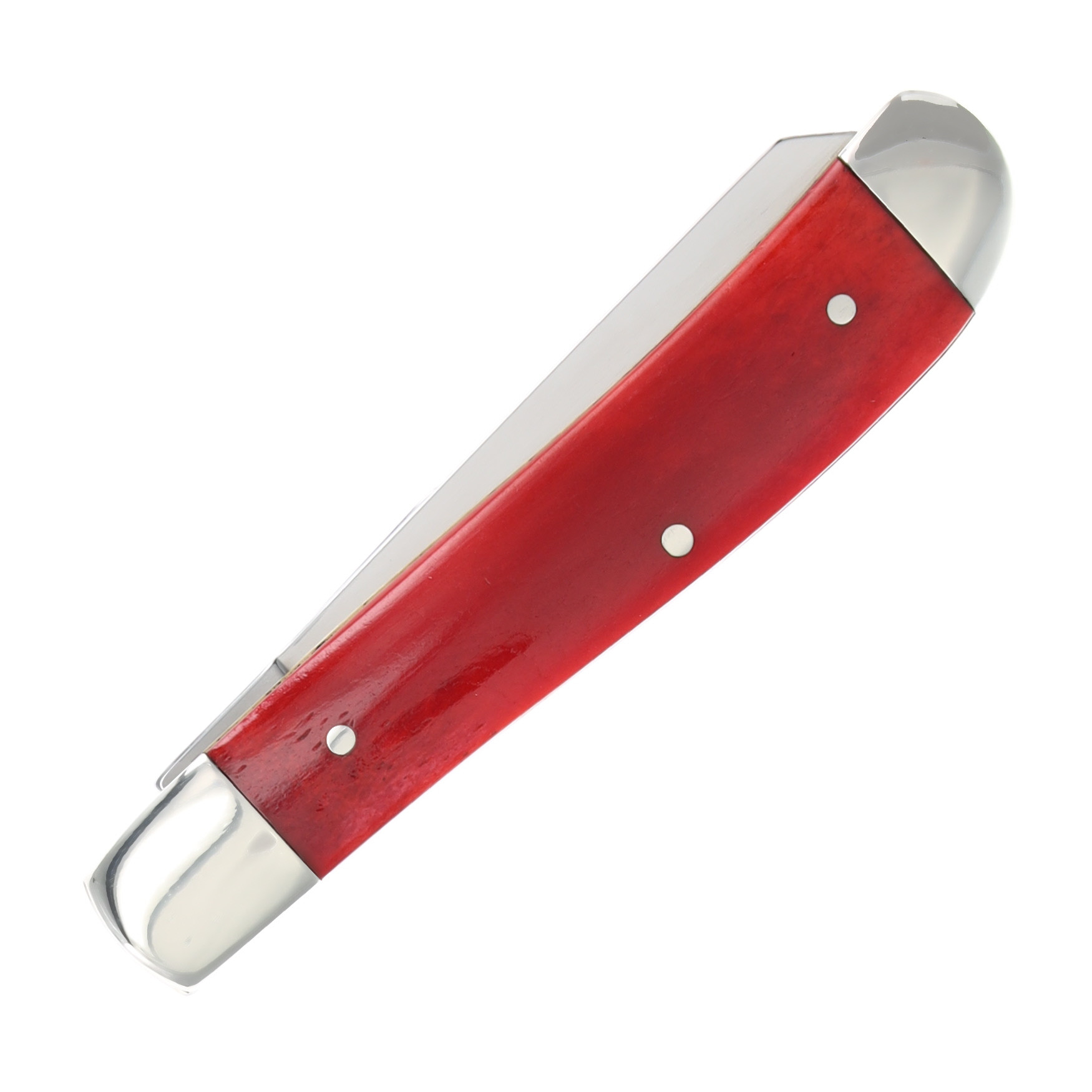Queen American Made Red Smooth Bone 3.5" Mini Trapper QRSB07 - Smoky ...