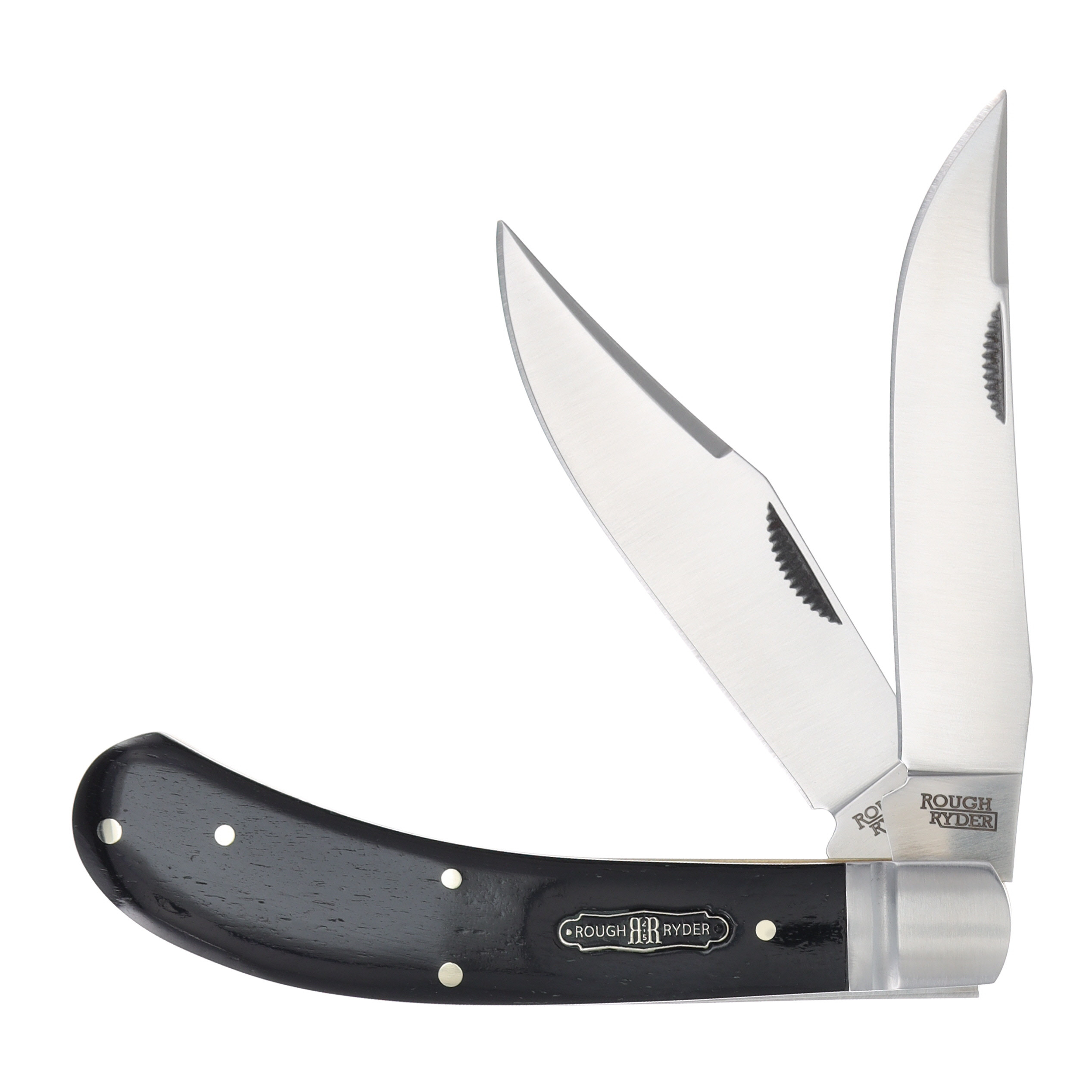 Rough Ryder Black Reserve Barehead Saddlehorn Folding Knife (Black ...