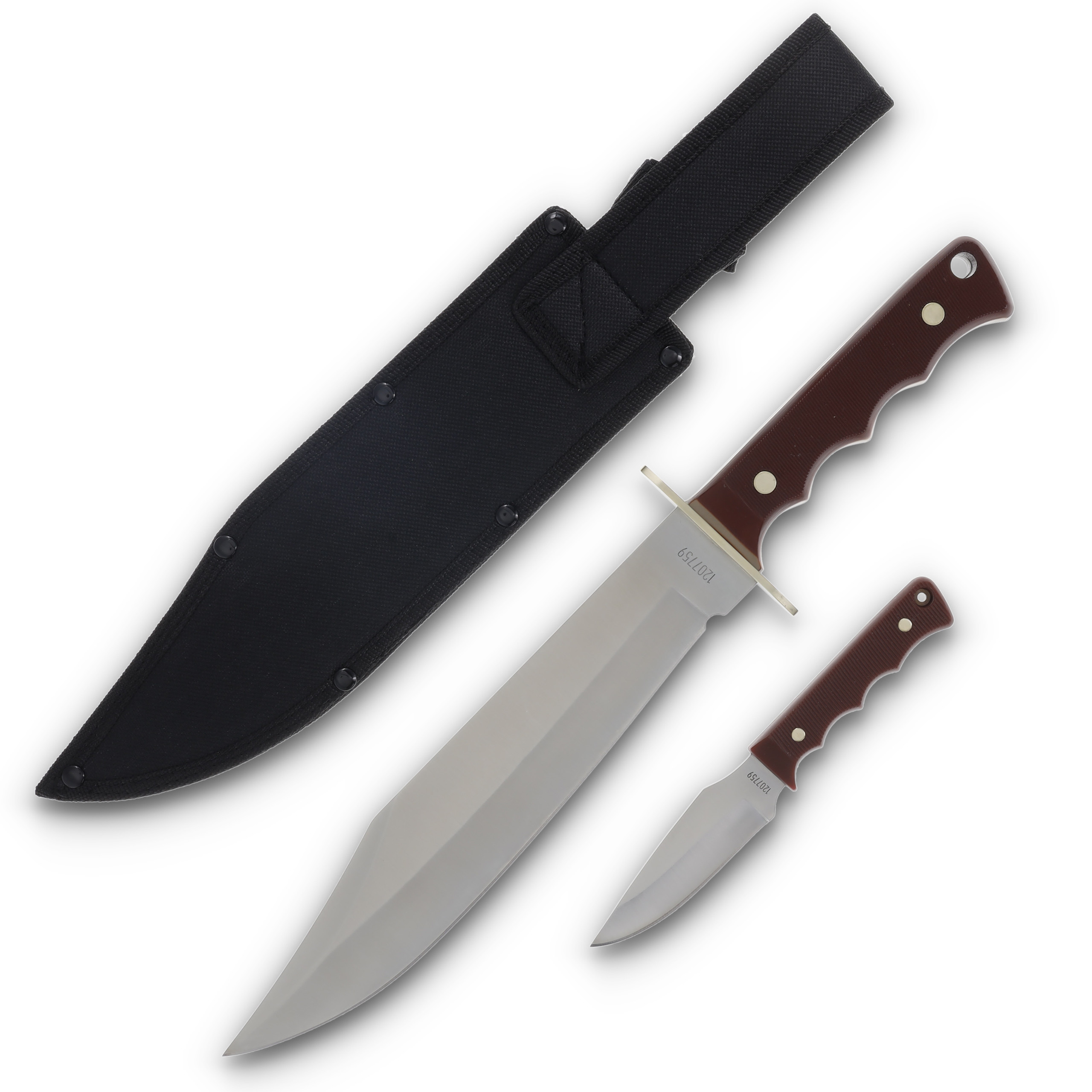 Old Timer Bowie Fixed Blade Combo Sawcut POM W/Sheath 1207759 - Smoky ...