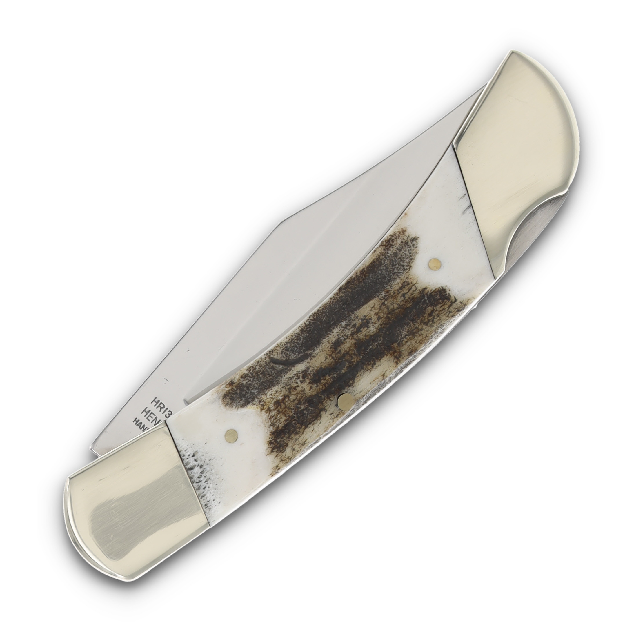 Hen & Rooster Large Lockback Deer Stag - Smoky Mountain Knife Works