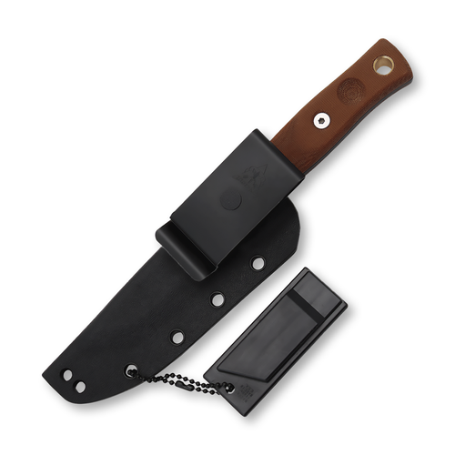 TOPS Fieldcraft 3.5 3.75 Inch Plain Black Traction Coated Drop Point