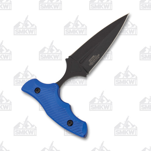 Wartech Push Dagger Blue 3.25 Inch Plain Black Dagger