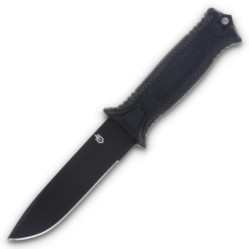 Gerber StrongArm Fixed Blade Knife - 4.8in Black Drop Point Blade