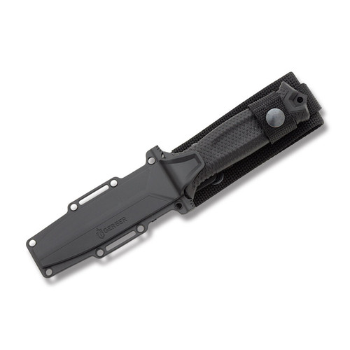 Gerber StrongArm Black PS Fixed Blade Knife - Smoky Mountain Knife Works