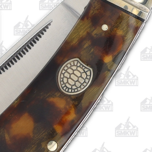 Rough Ryder Imitation Tortoise Shell Bow Trapper Folding Knife RR2442 ...