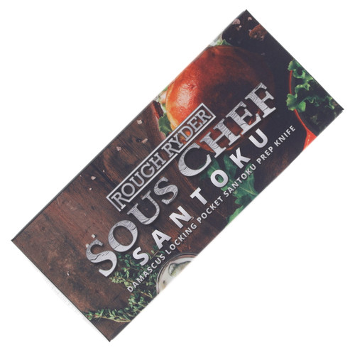 Rough Ryder Sous Chef Lockback Folding Knife (Damascus, Cleaver) RR2536 ...