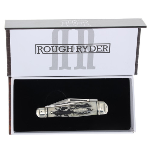 Rough Ryder Black Stag Bone Whittler RR2574 - Smoky Mountain Knife Works