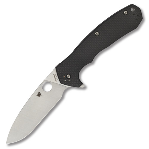 Spyderco Amalgam Folding Knife 3.8 Inch Plain Satin Drop Point